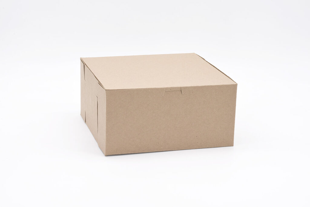 10"x10"x5" Lock Corner Kraft Bakery Box, 1 Piece - QCCMA